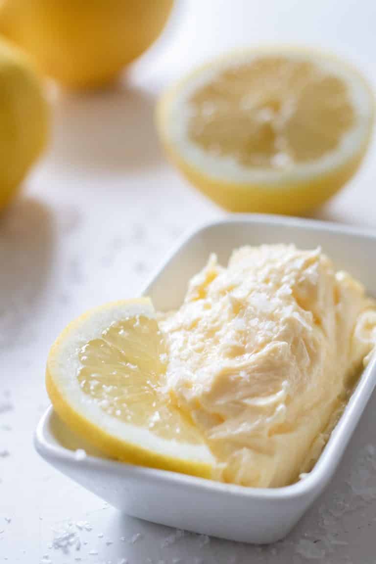 All Butter Whipped Butter with Lemon & Sea Salt Flakes - always use butter