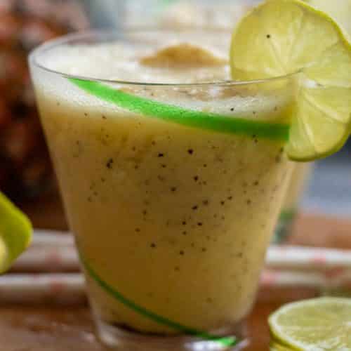 Frozen Pineapple Mocktail [non-alcoholic] - always use butter