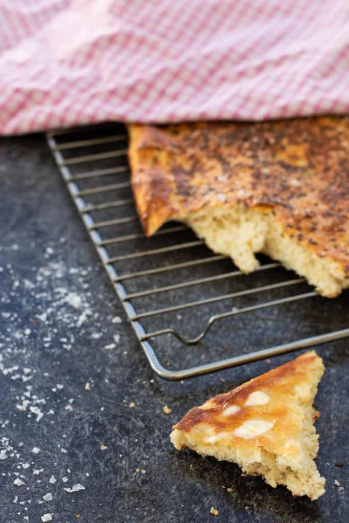 The Best Turkish Bread (No-Knead Overnight Recipe) - always use butter