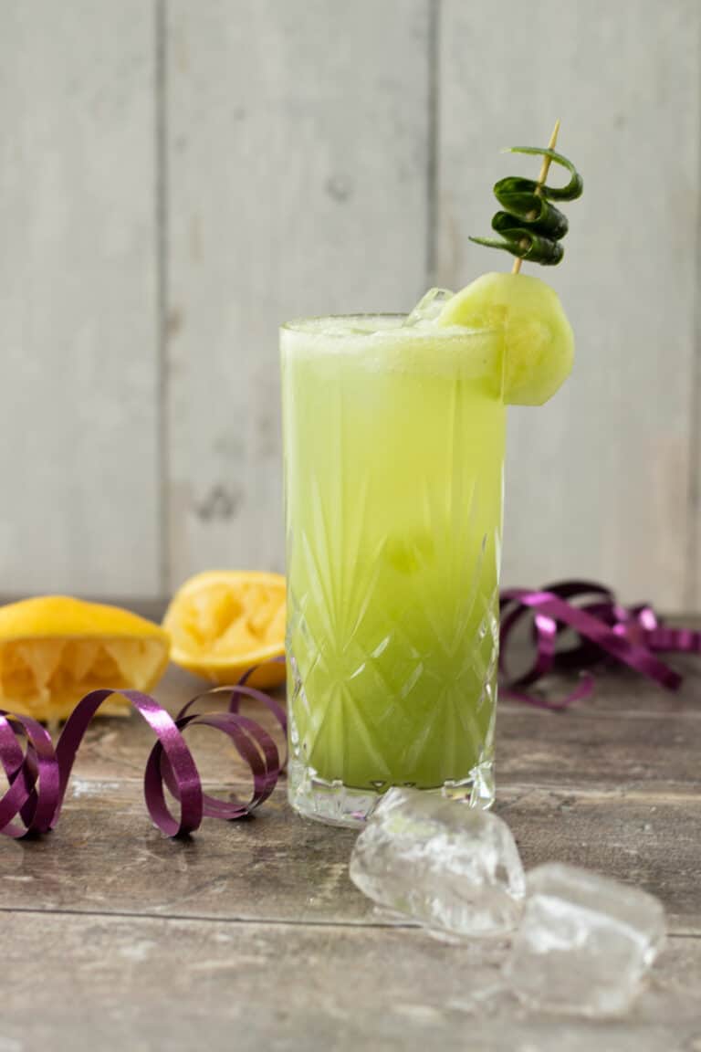 Cucumber Tom Collins Mocktail Always Use Butter