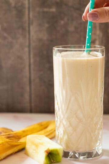 Super Creamy Apple Banana Smoothie - always use butter