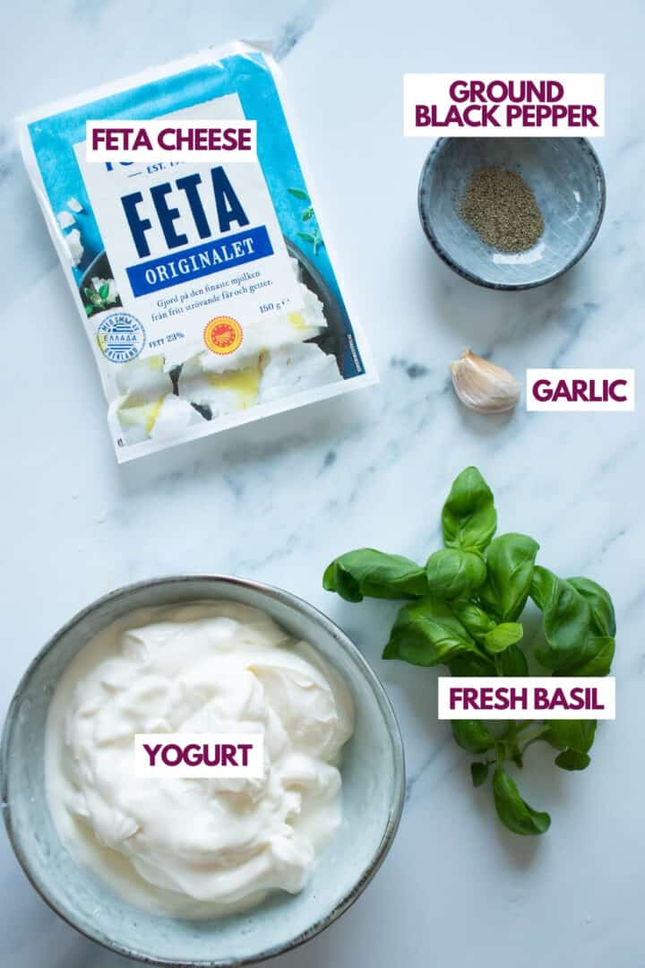 Whipped Feta with Garlic & Basil (Tyrosalata) - Sauces - always use butter