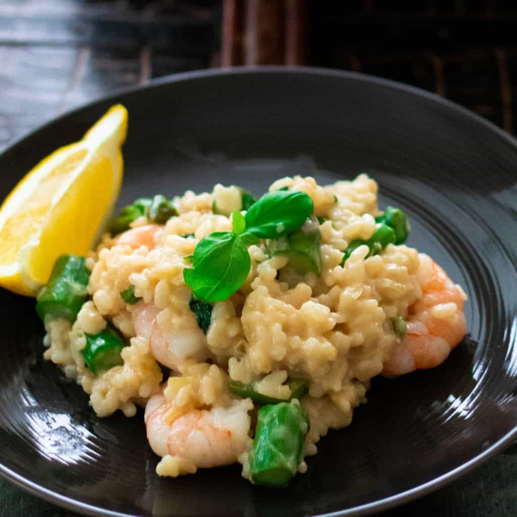 Super Easy Salmon Risotto with Leeks & Lemon - always use butter