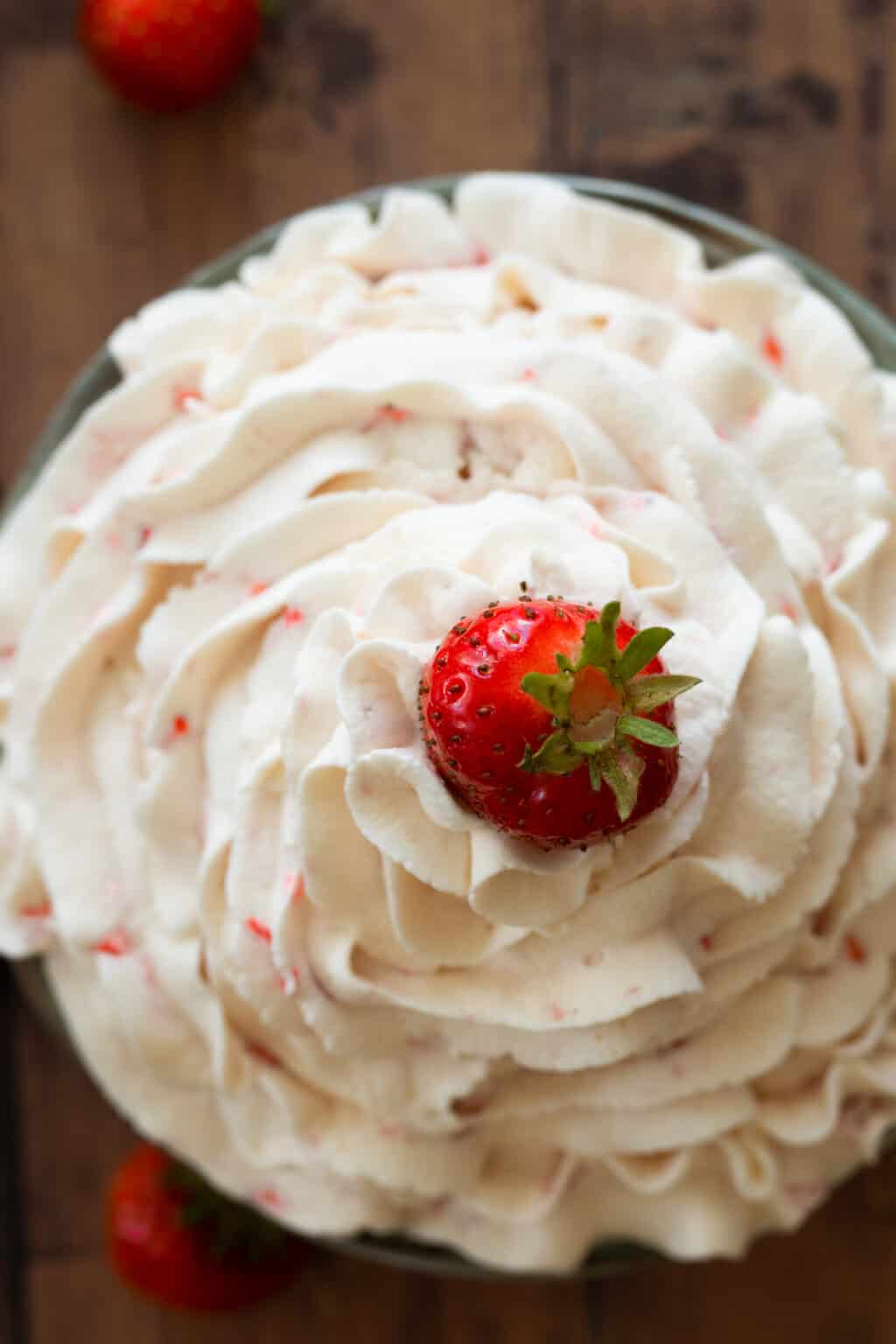 Strawberry Whipped Cream - always use butter