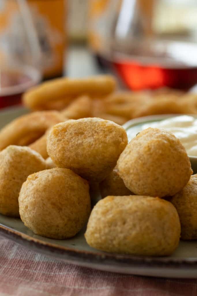 Chili Cheese Nuggets in Air Fryer - always use butter
