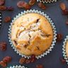 German Muffins with Raisins & Almonds - always use butter