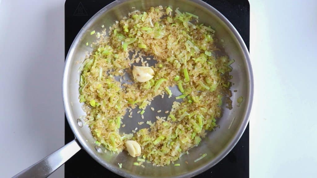 Super Easy Salmon Risotto with Leeks & Lemon - always use butter