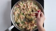 Super Easy Salmon Risotto with Leeks & Lemon - always use butter