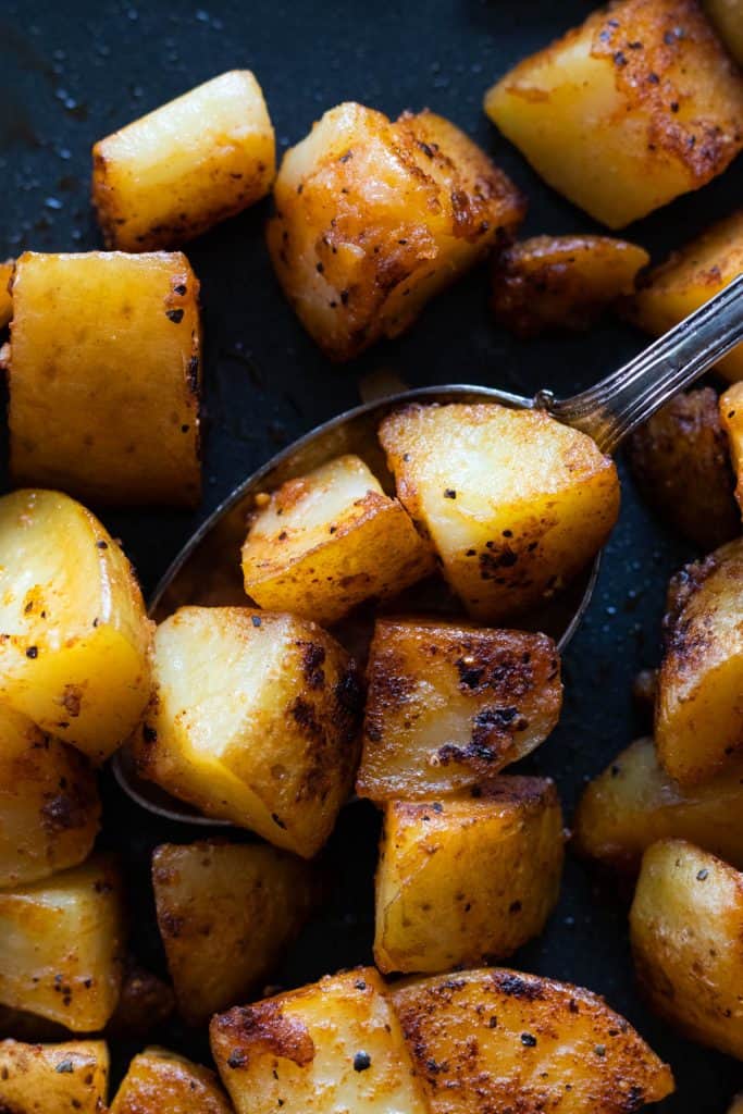 Crispy Country Potatoes - always use butter