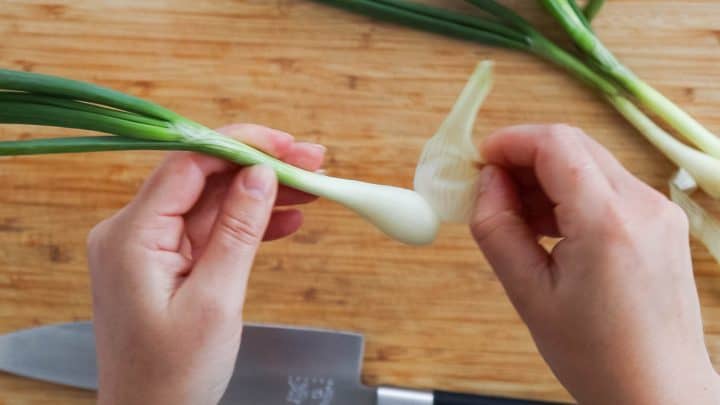 How to Slice Green Onions, Scallions, and Spring Onions - always use butter