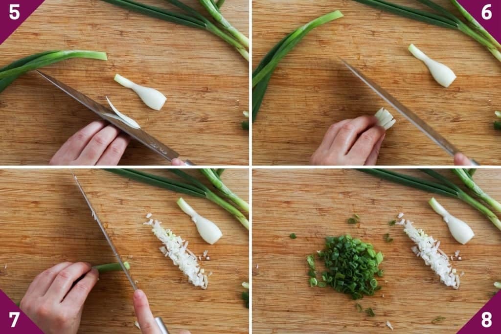 How to Slice Green Onions, Scallions and Spring Onions - always use butter