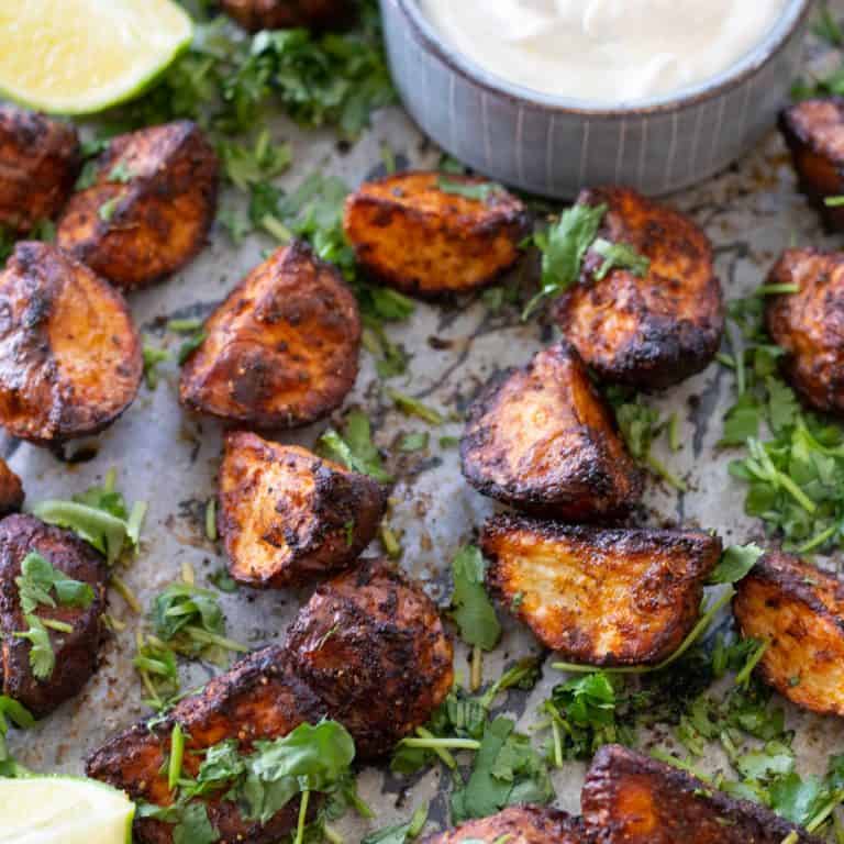 Mexican Potatoes with Lime & Cilantro (Oven or Air Fryer) - always use ...