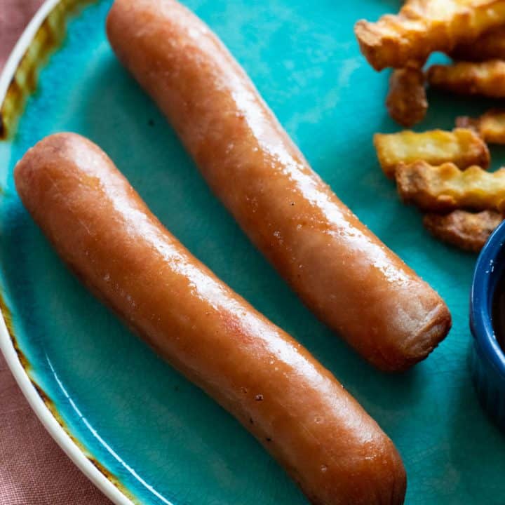 Frozen Hot Dogs in Air Fryer - always use butter