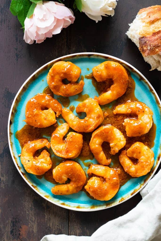 Buffalo Shrimp - always use butter