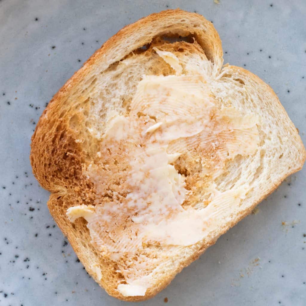 Air Fryer Toast - always use butter
