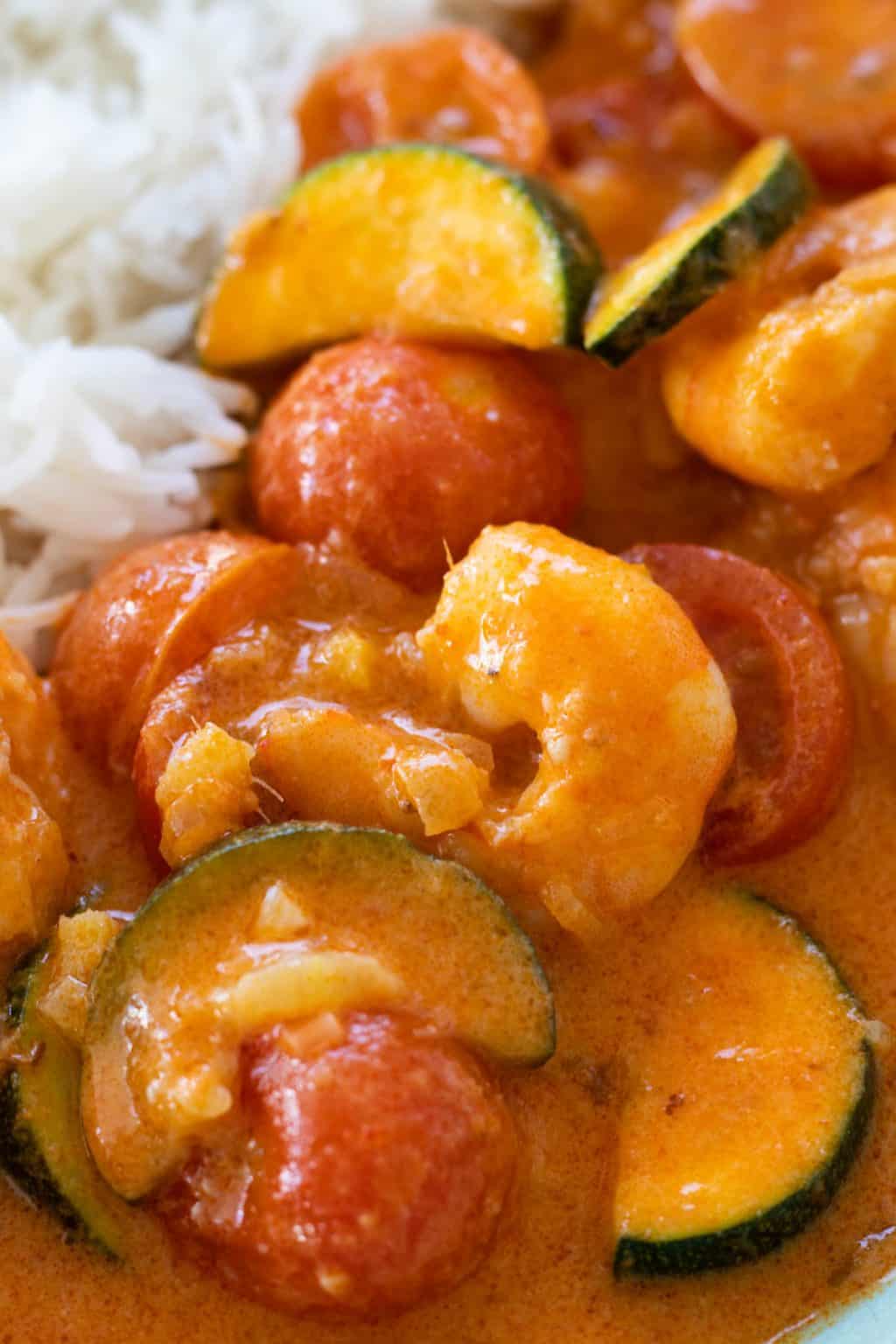 Shrimp Curry - always use butter