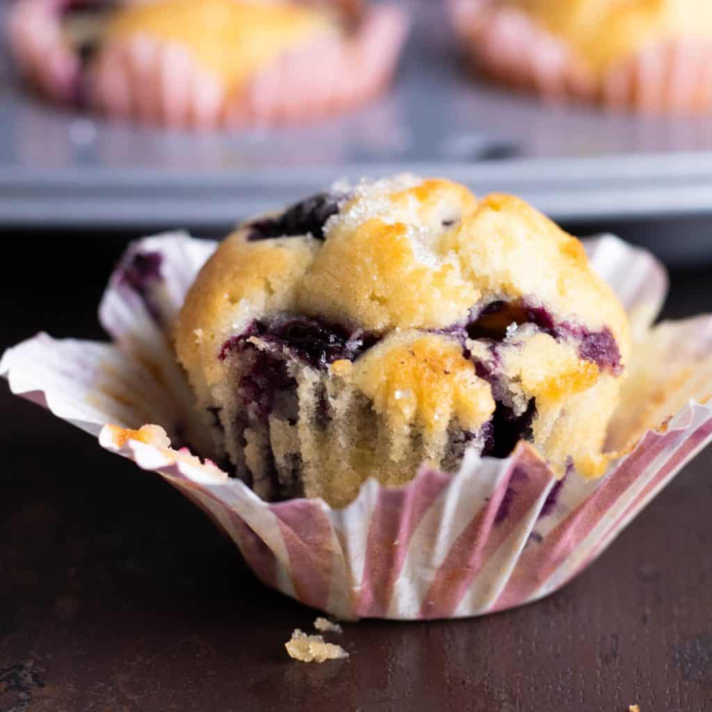 Mini Blueberry Muffins - always use butter