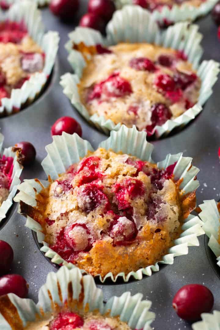 Cranberry Muffins - always use butter